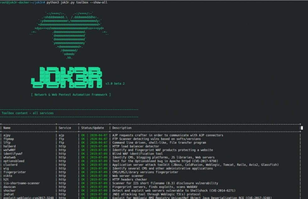 Offensive Security Tool: Jok3r | Black Hat Ethical Hacking